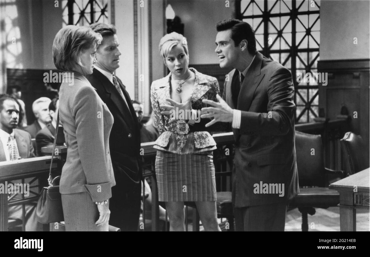 Jim jennifer tilly liar liar Black and White Stock Photos & Images - Alamy