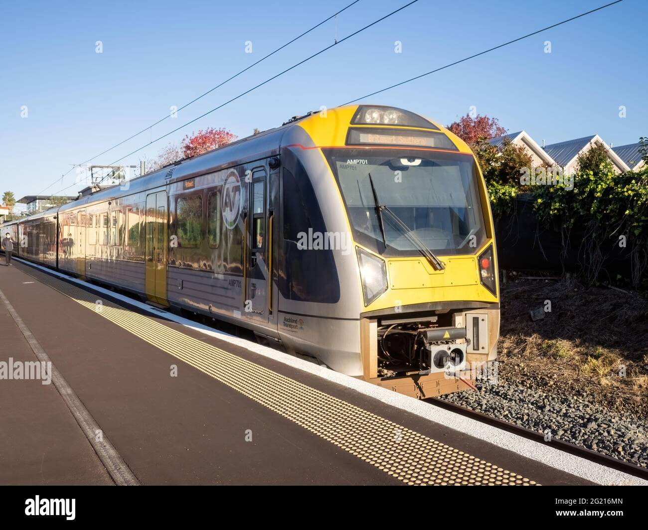 AUCKLAND, NEW ZEALAND - Jun 01, 2021: View of Auckland Transport ...