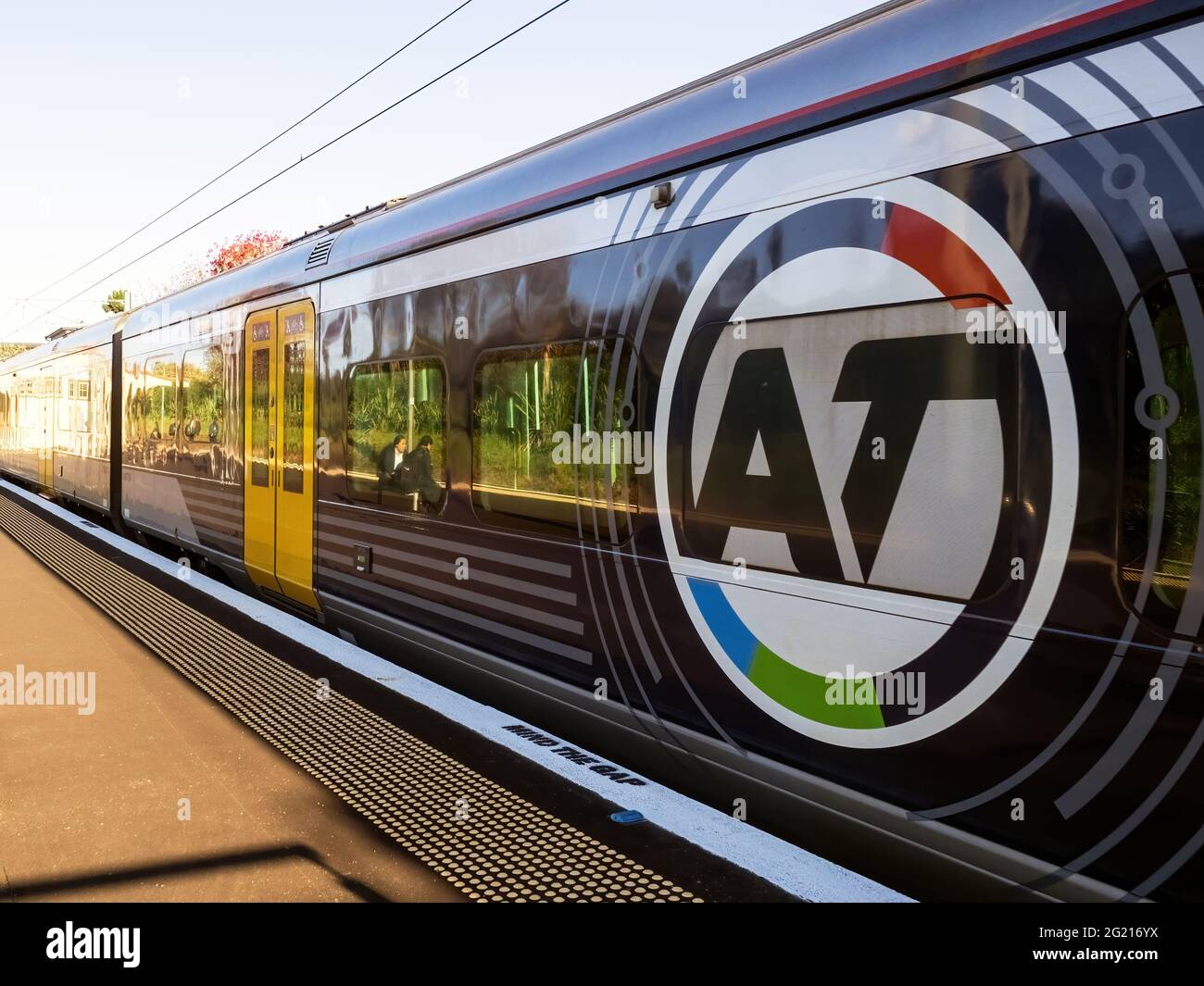 AUCKLAND, NEW ZEALAND - Jun 01, 2021: View of Auckland Transport ...
