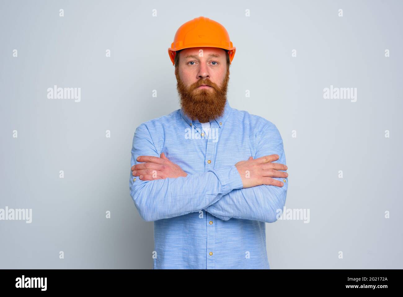 Businessman helmet engineer architect hi-res stock photography and ...