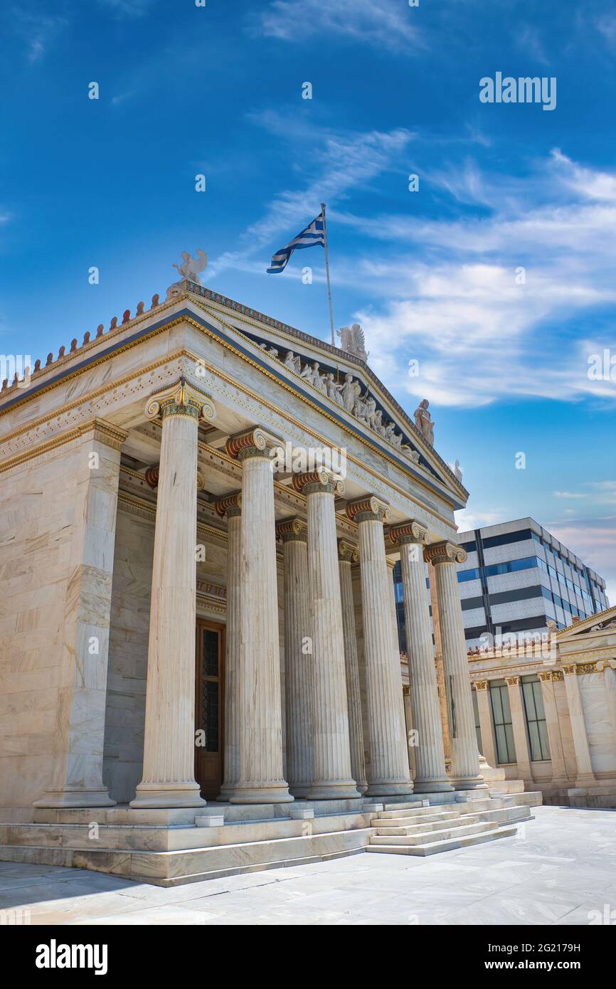 The Academy of Athens, Greece Stock Photo - Alamy