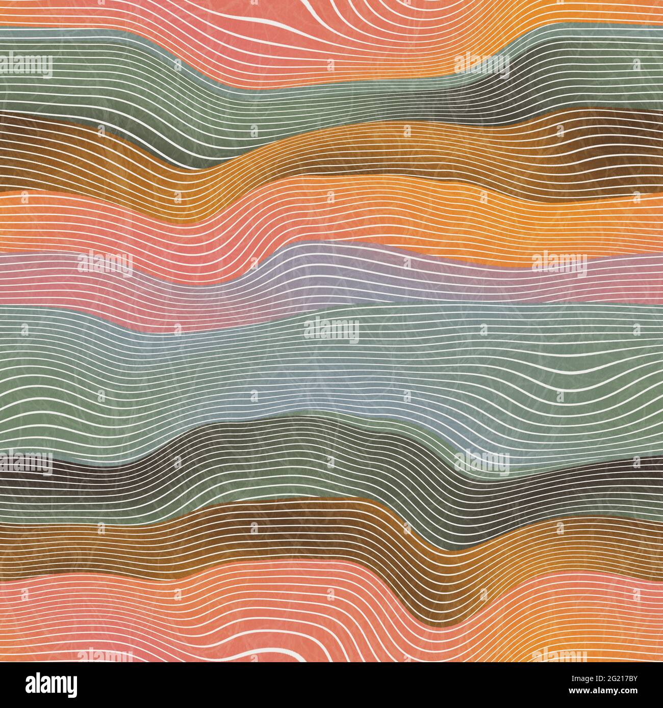 Seamless natural landscape hill pattern for print Stock Photo - Alamy