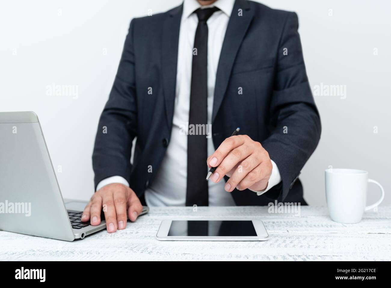 Remote Office Work Online Smartphone Voice Video Calling Discussing ...