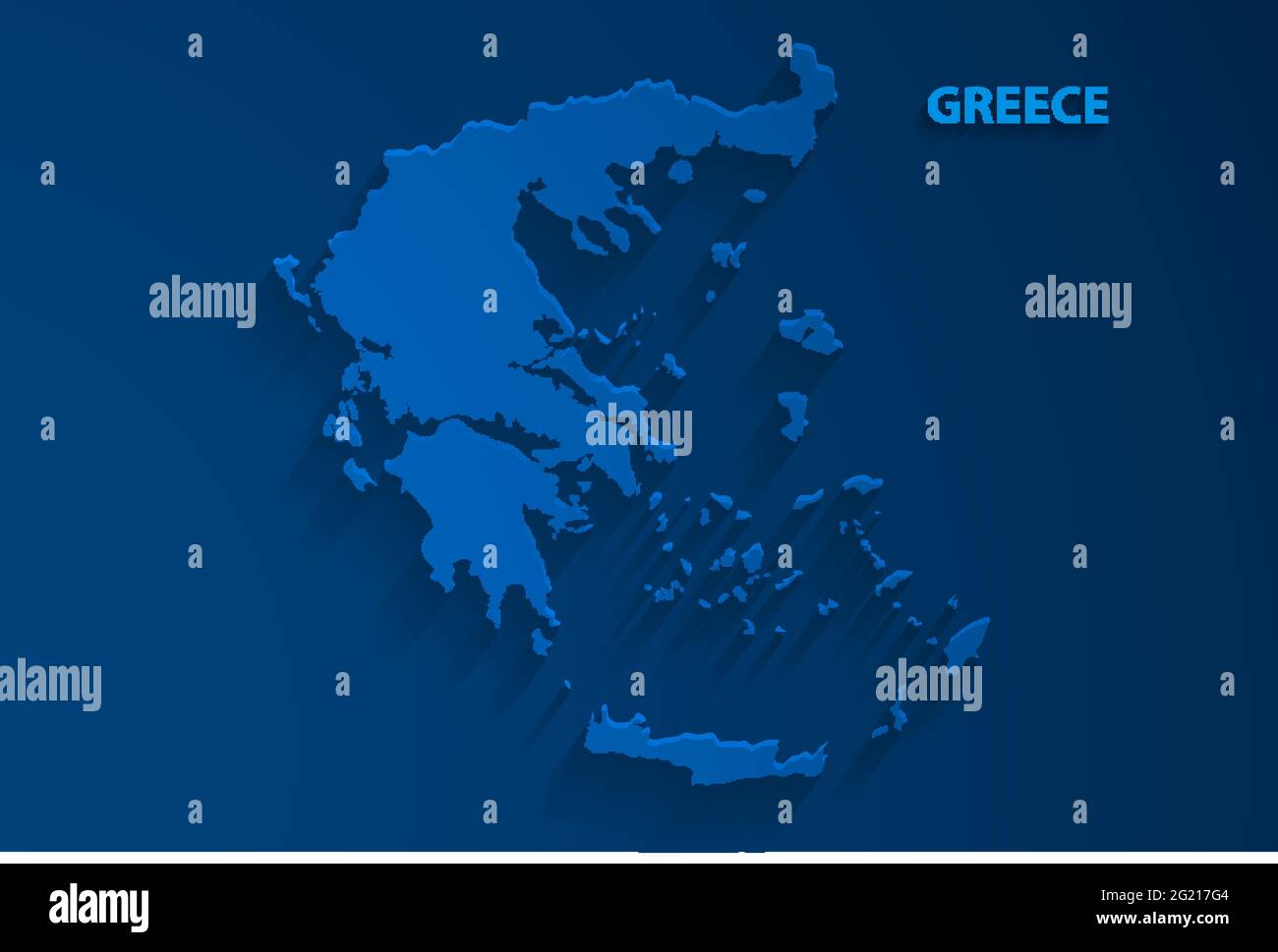 Blue Greece map background, vector, illustration, eps 10 file Stock ...