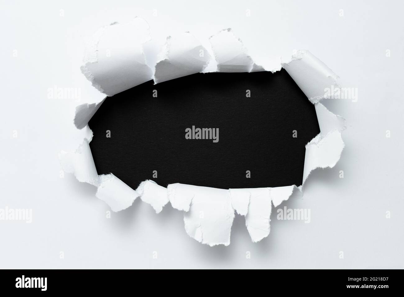 Abstract plain tear paper showing background conspectus flat sheet ...