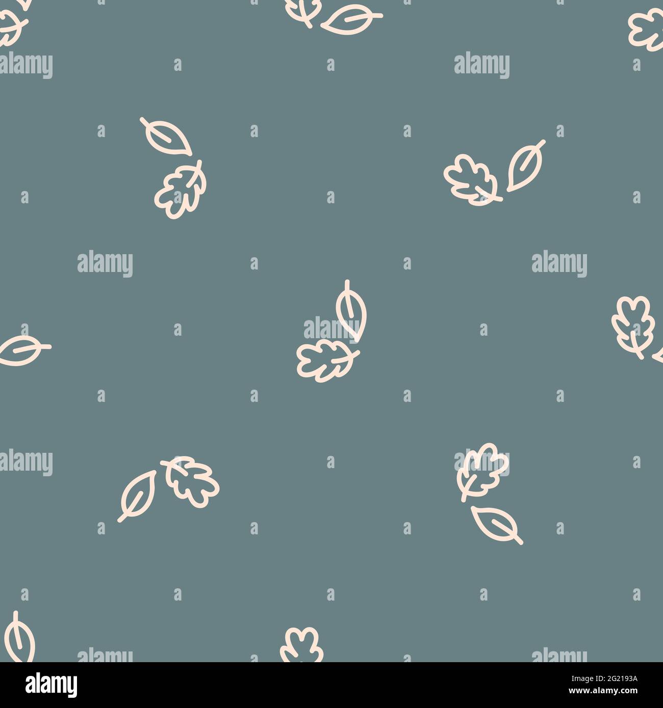 Seamless background leaf gender neutral pattern. Whimsical minimal ...