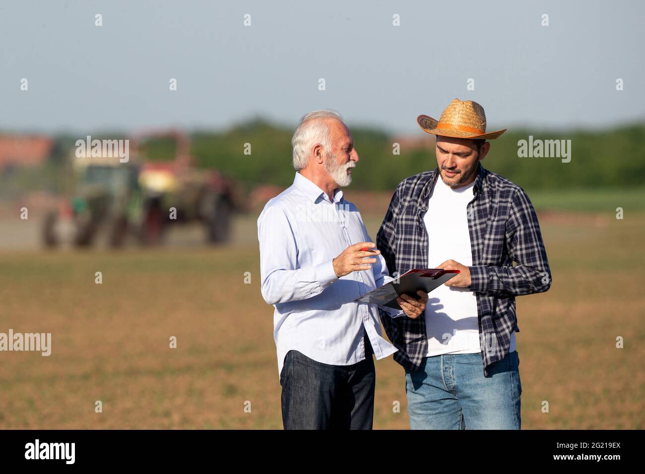 Farmer and sales rep hi-res stock photography and images - Alamy