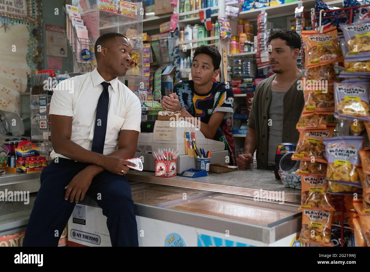 IN THE HEIGHTS, from left: Corey Hawkins, Gregory Diaz IV, Anthony ...