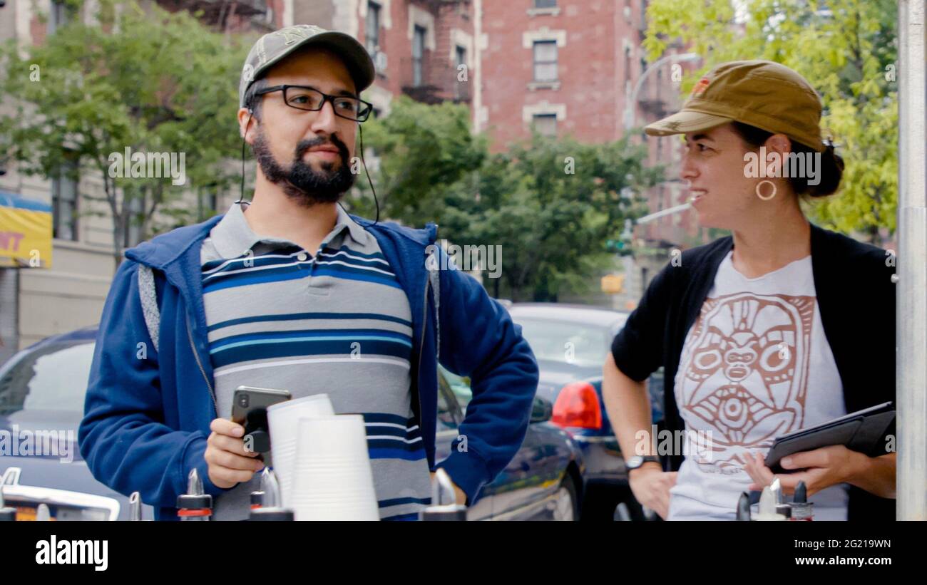 IN THE HEIGHTS, from left: producer Lin-Manuel Miranda, writer/producer ...