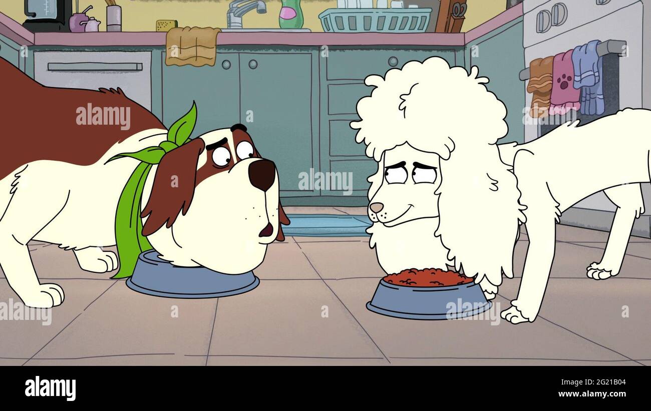 HOUSEBROKEN, from left: Chief (voice: Nat Faxon), Honey (voice: Lisa ...