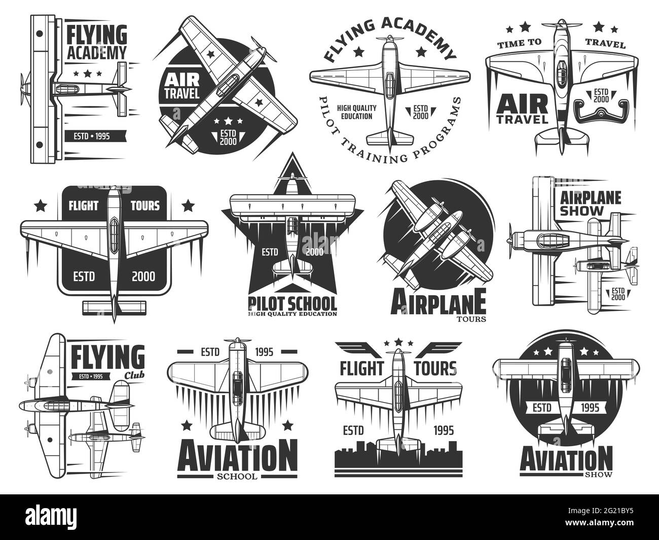 Bomber pilot school Stock Vector Images - Alamy