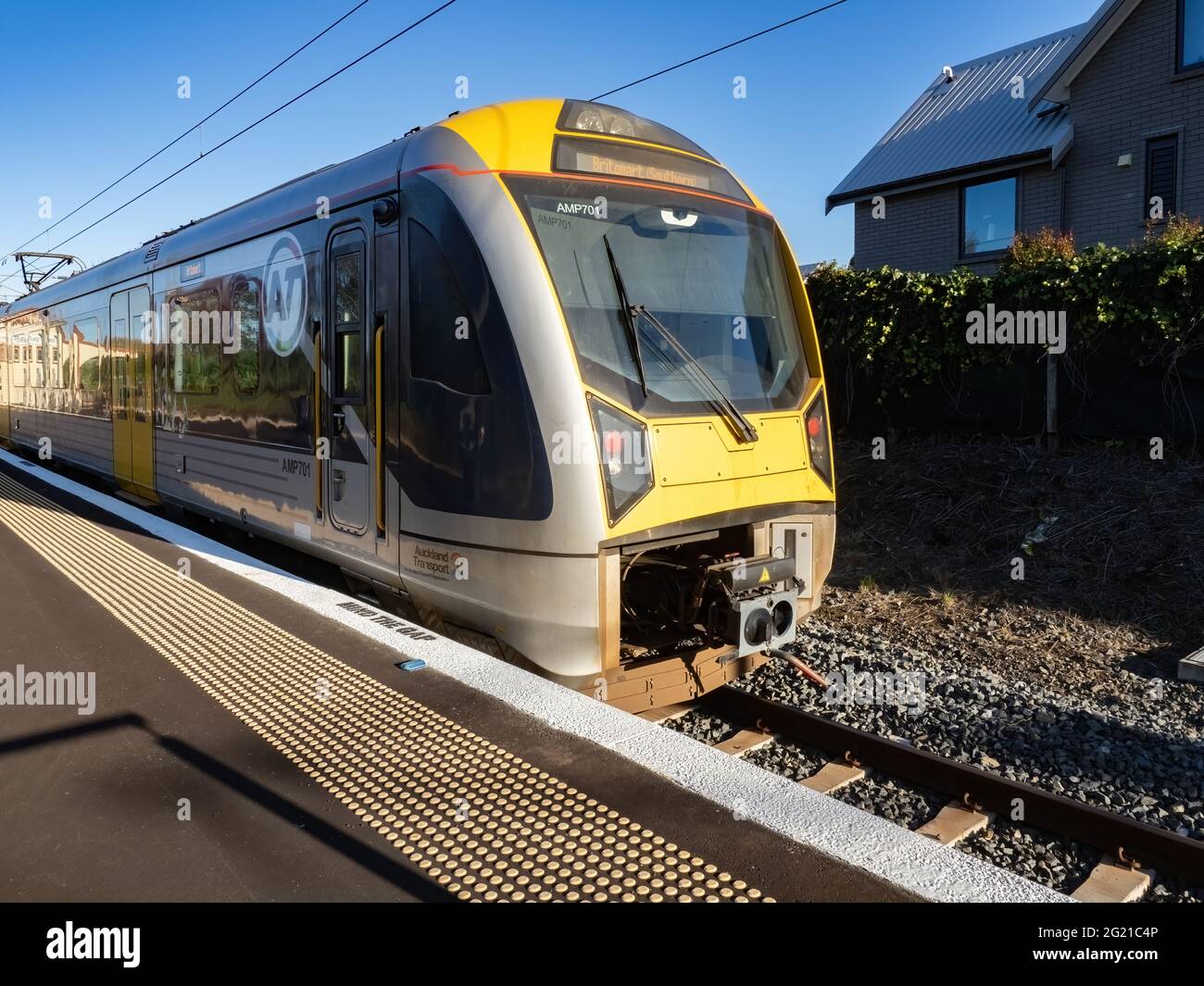 AUCKLAND, NEW ZEALAND - Jun 01, 2021: View of Auckland Transport ...