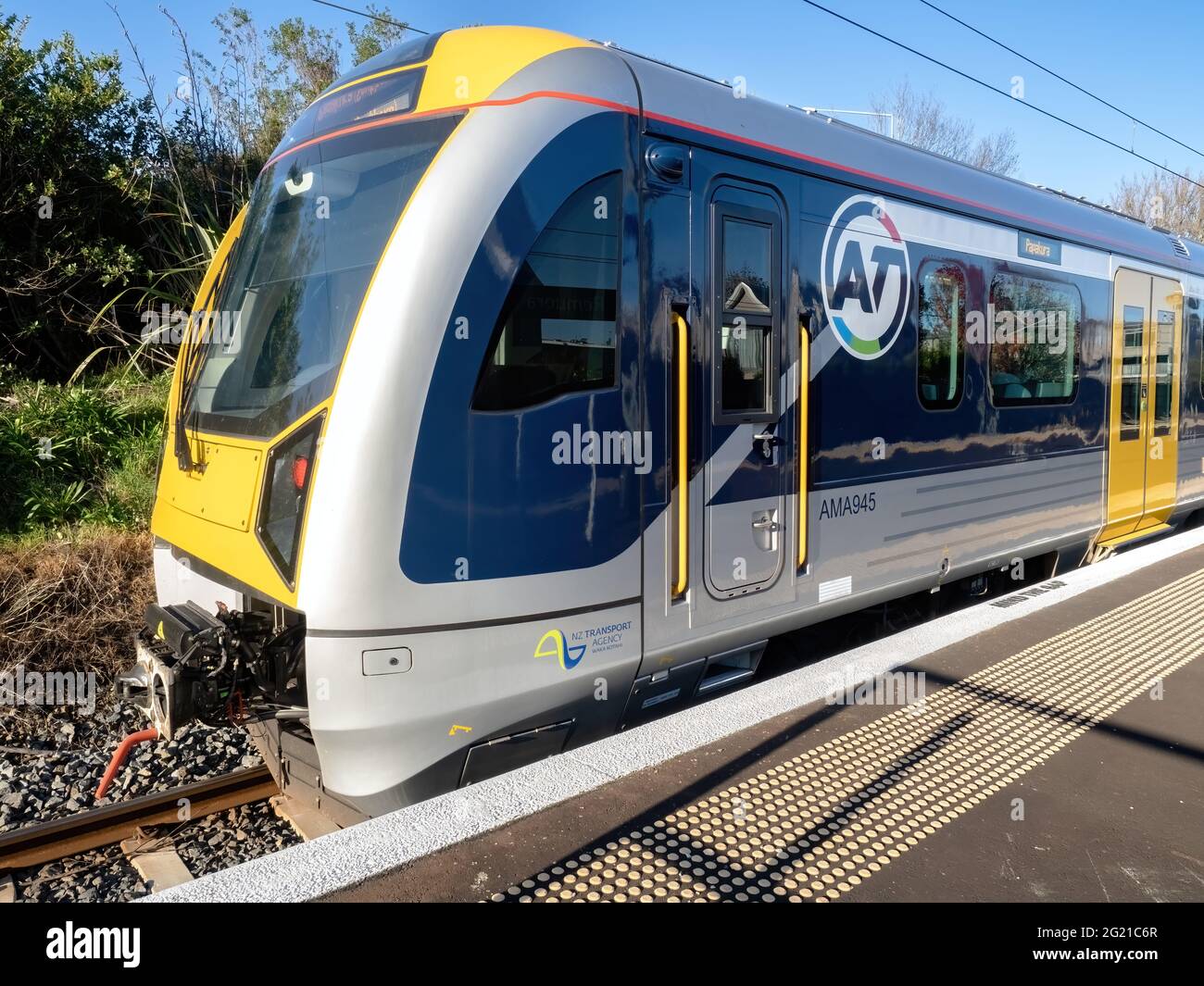 AUCKLAND, NEW ZEALAND - Jun 01, 2021: View of Auckland Transport ...