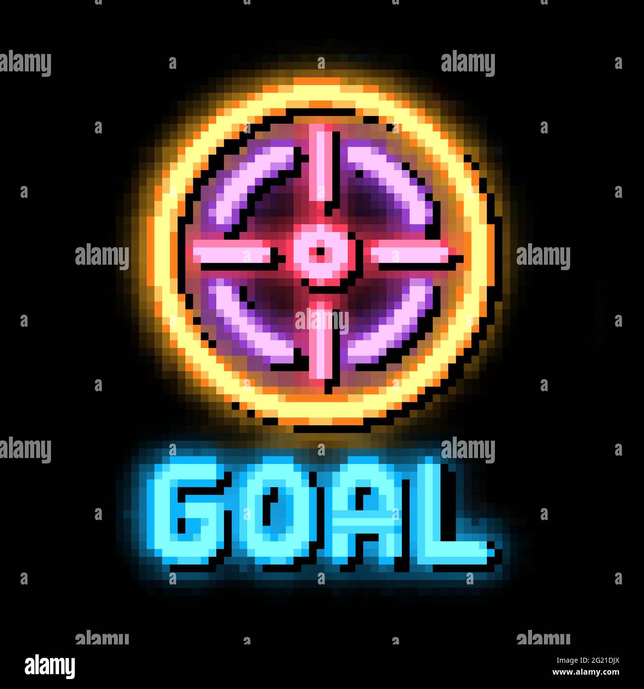 Peak glowing neon sign hi-res stock photography and images - Alamy