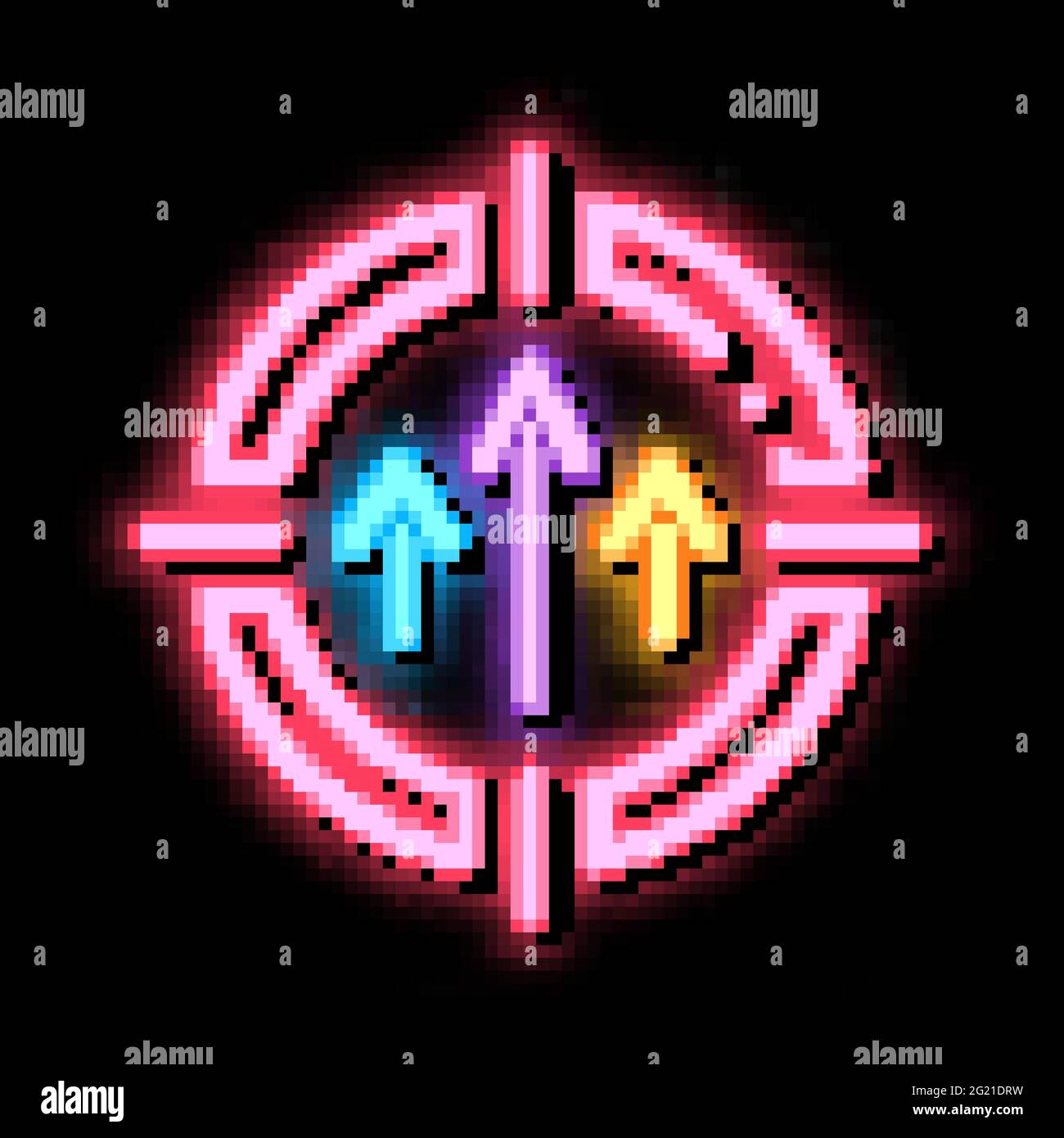 personal goals neon glow icon illustration Stock Vector Image & Art - Alamy