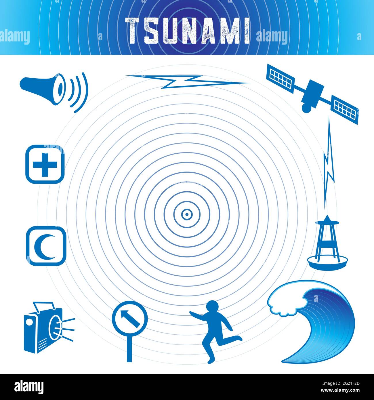 Tsunami sign siren hi-res stock photography and images - Alamy