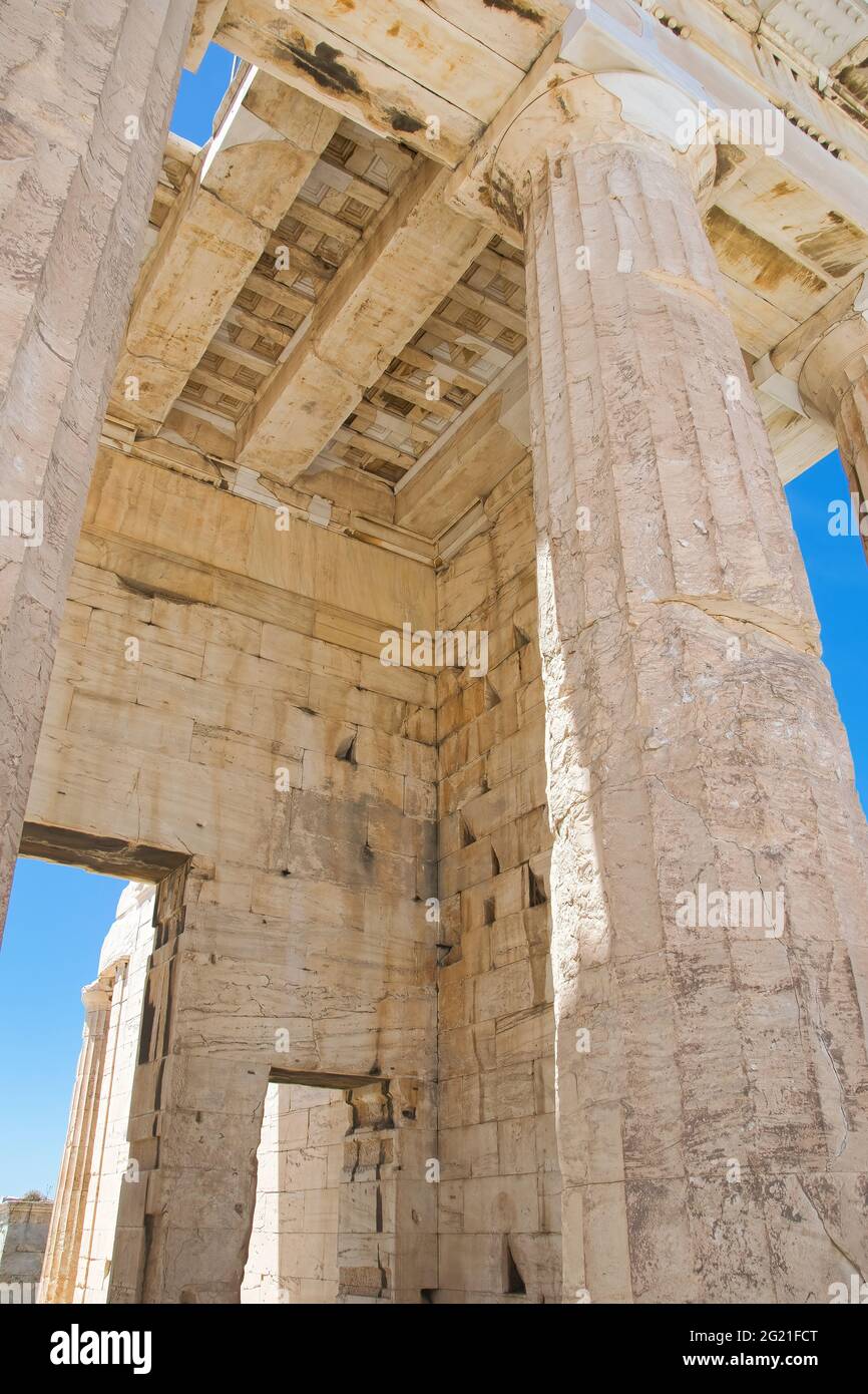 The Propylaea is the luxurious gate of the Acropolis to the Parthenon ...