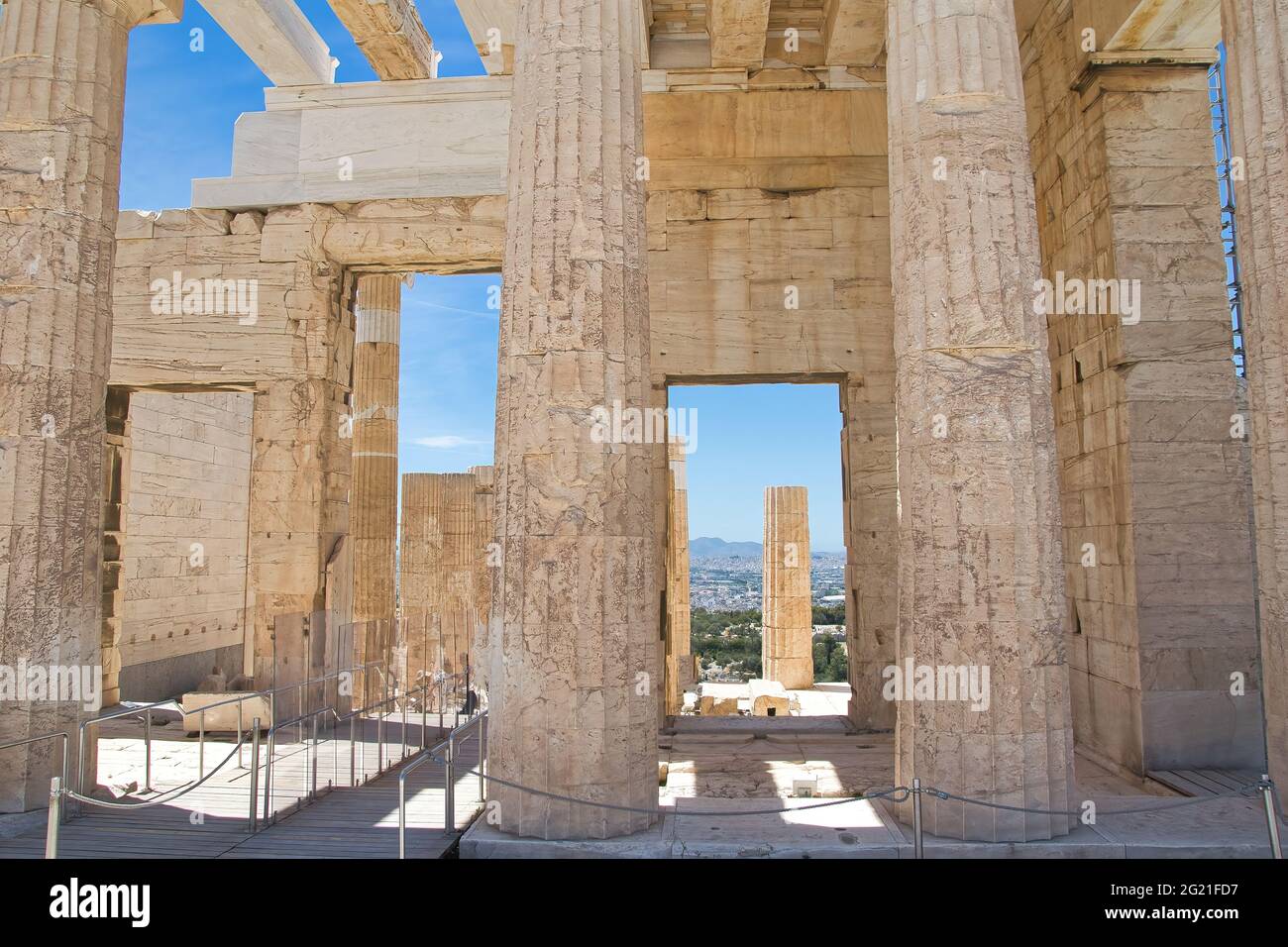 The Propylaea is the luxurious gate of the Acropolis to the Parthenon ...
