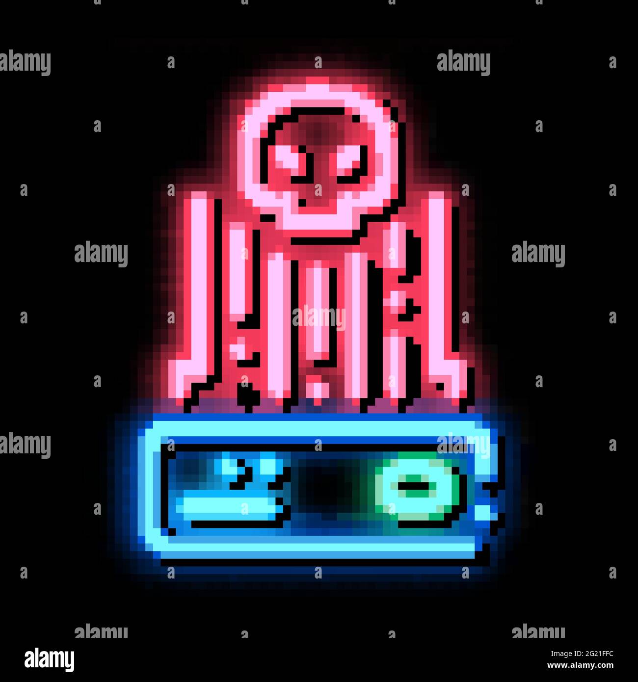 hacker control neon glow icon illustration Stock Vector Image & Art - Alamy