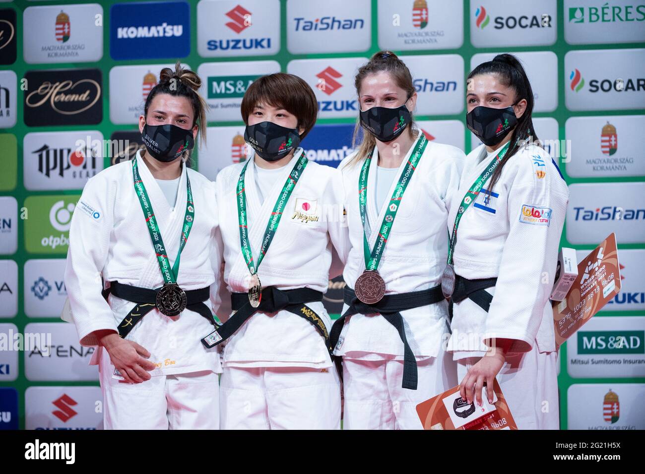 Budapest, Hungary. 7th June, 2021. Ana PEREZ BOX (ESP), Ai Shishime ...