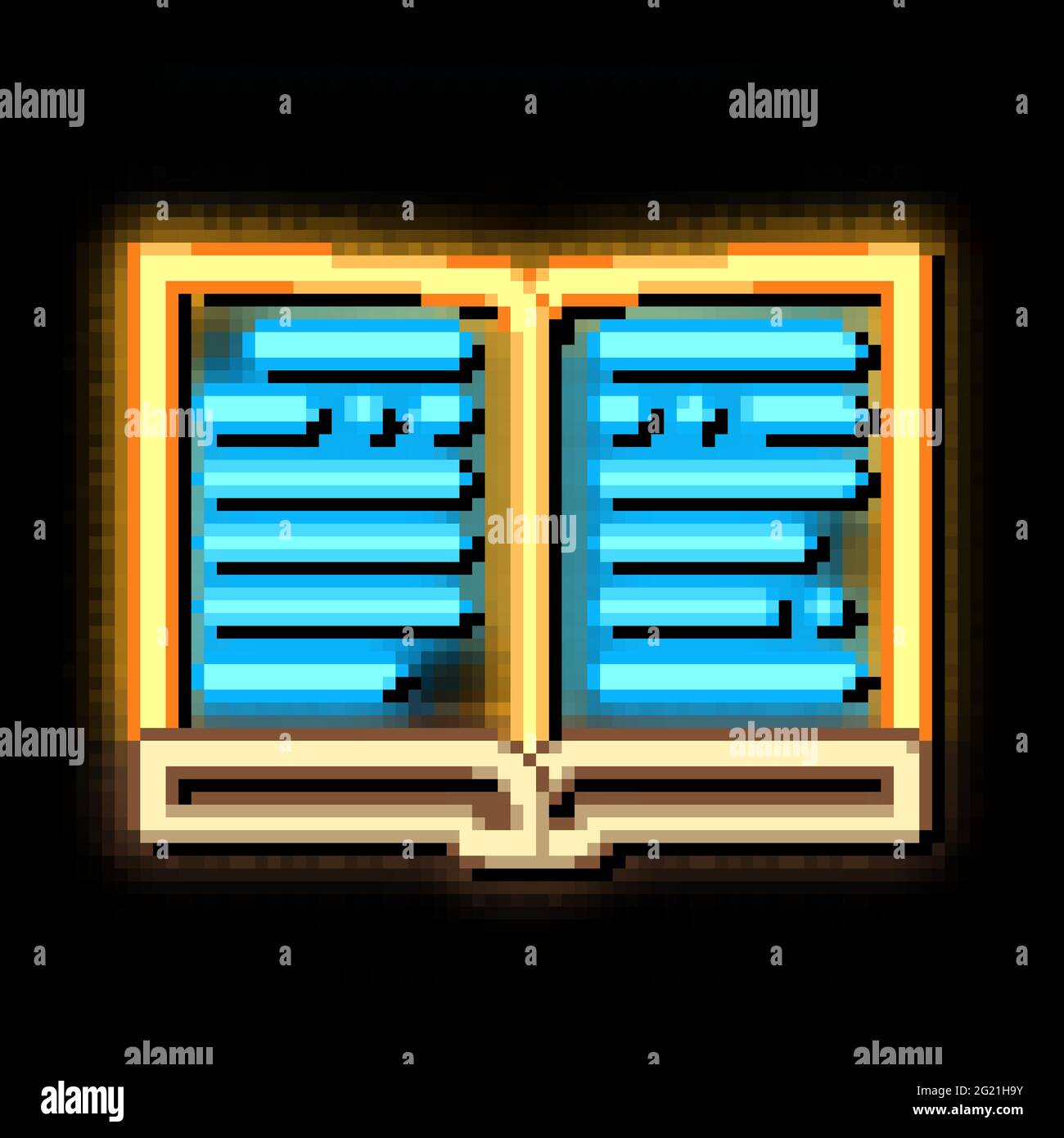 open book neon glow icon illustration Stock Vector Image & Art - Alamy