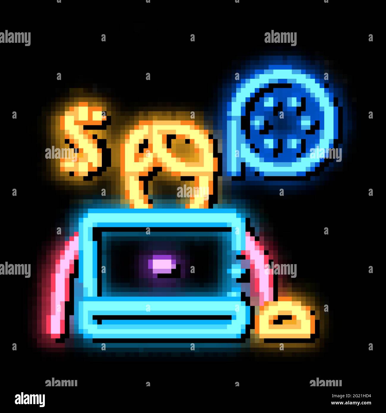 disc sales neon glow icon illustration Stock Vector Image & Art - Alamy