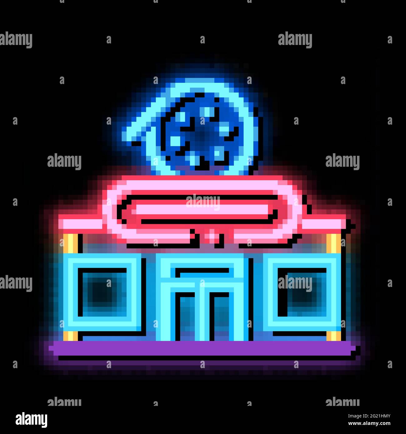 record shop neon glow icon illustration Stock Vector Image & Art - Alamy