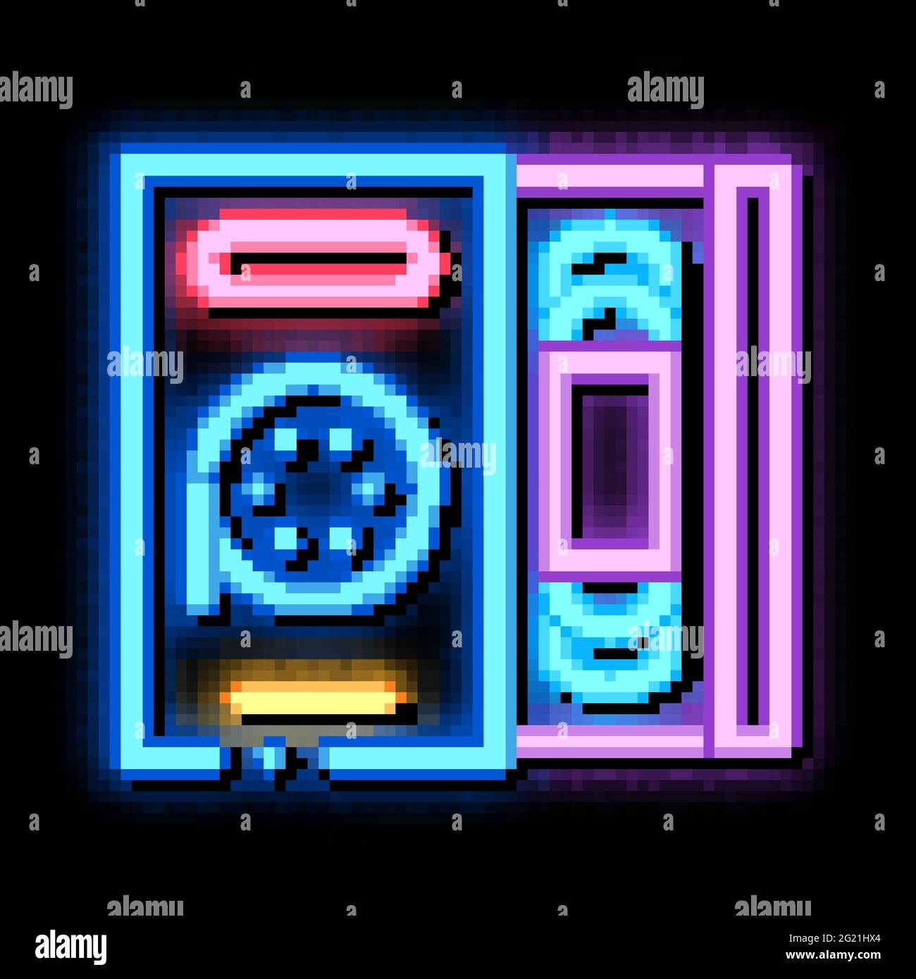record player neon glow icon illustration Stock Vector Image & Art - Alamy