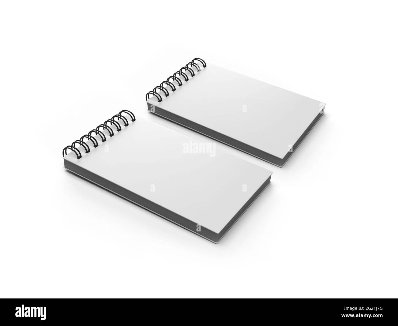 Notepad Paper 3D Illustration Mockup Scene on Isolated Background Stock ...
