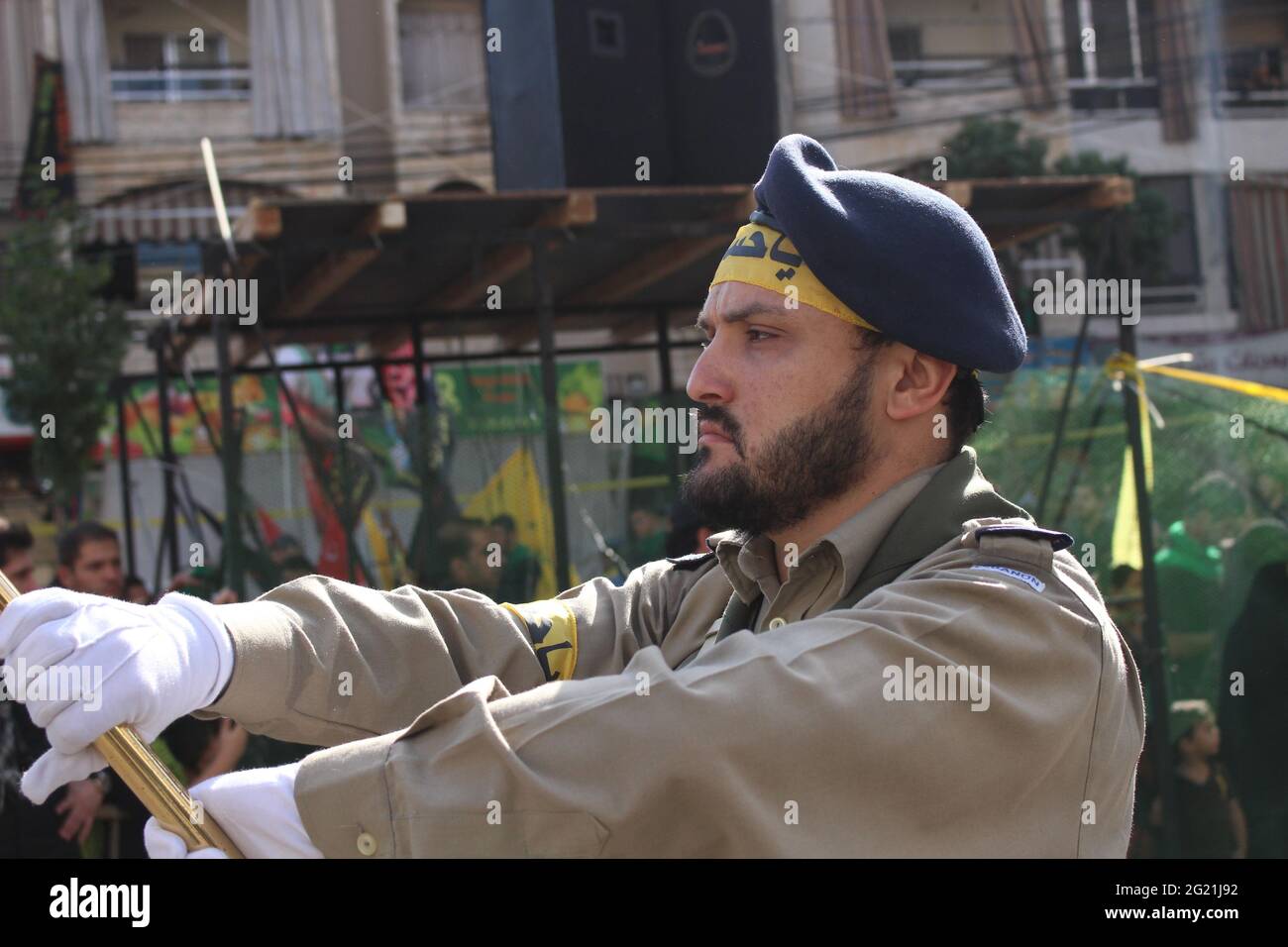 BEIRUT, LEBANON - Oct 24, 2015: BEIRUT, LEBANON - 2015: Al-Mahdi Scouts ...