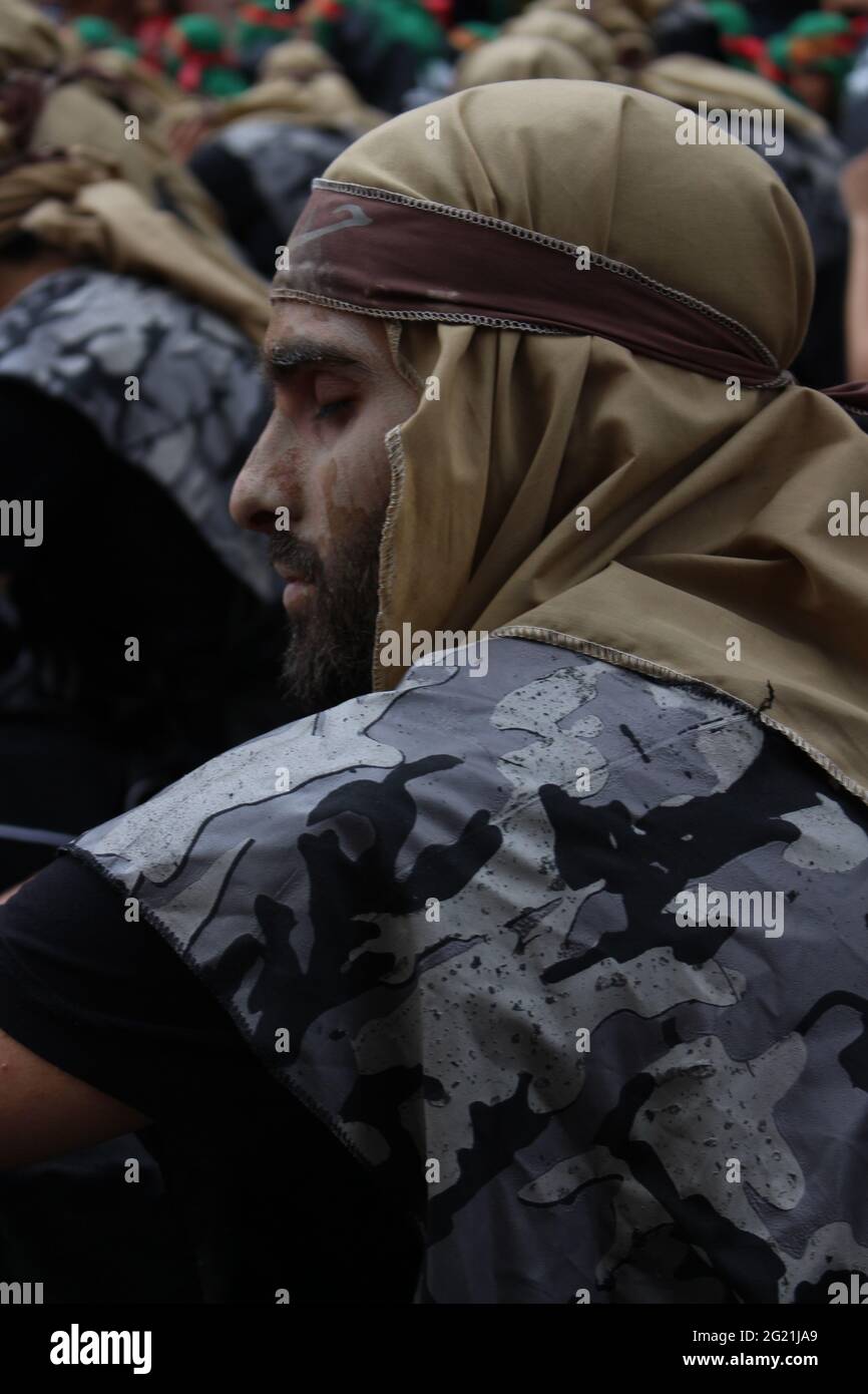 BEIRUT, LEBANON - Oct 24, 2015: BEIRUT, LEBANON - 2015: Men wait for ...