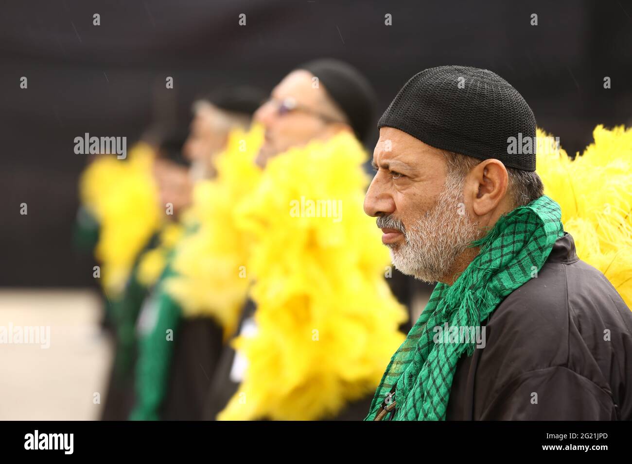 BEIRUT, LEBANON - Oct 24, 2015: BEIRUT, LEBANON - 2015: Old men form a ...