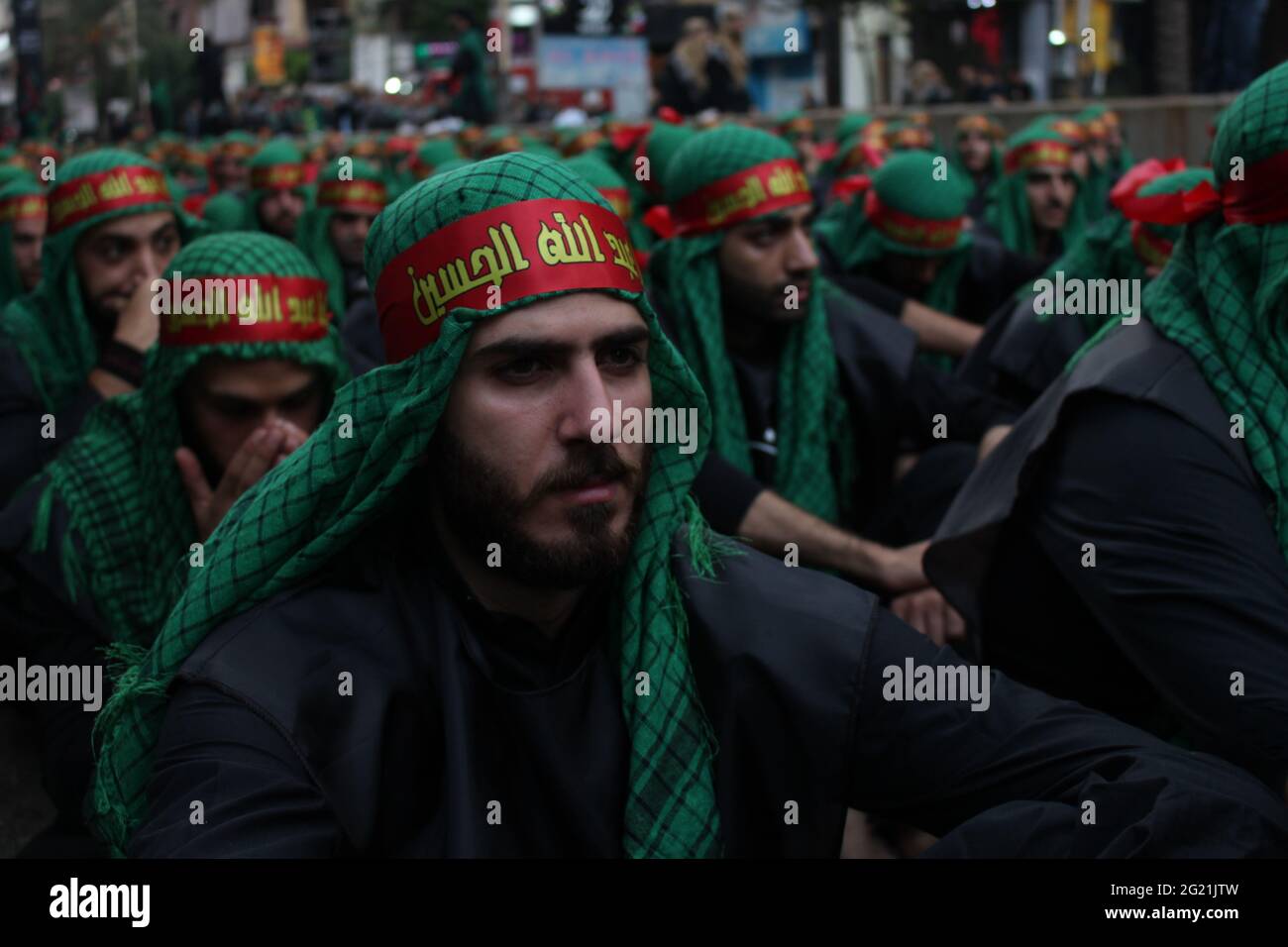 BEIRUT, LEBANON - Oct 24, 2015: BEIRUT, LEBANON - 2015: Men wait for ...