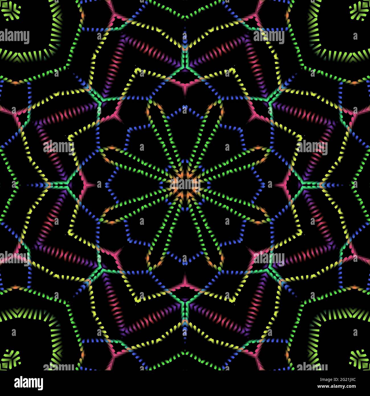 Round floral illustration Stock Photo - Alamy