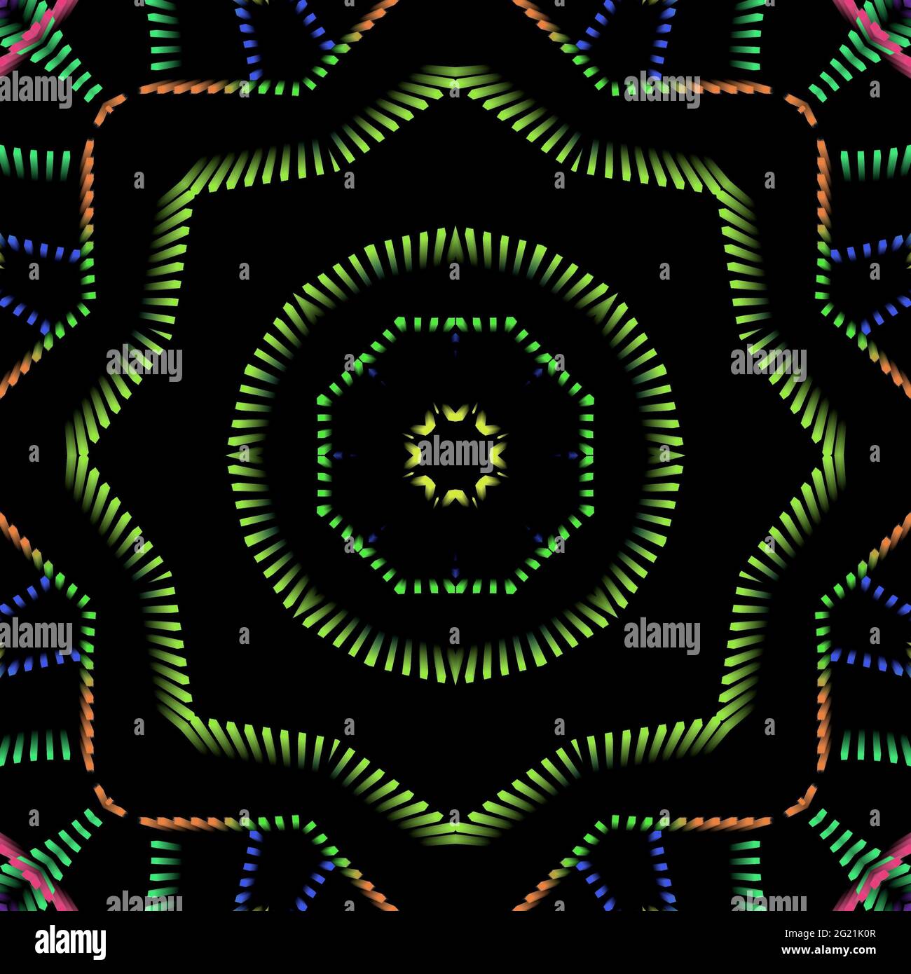 Round floral illustration design Stock Photo - Alamy