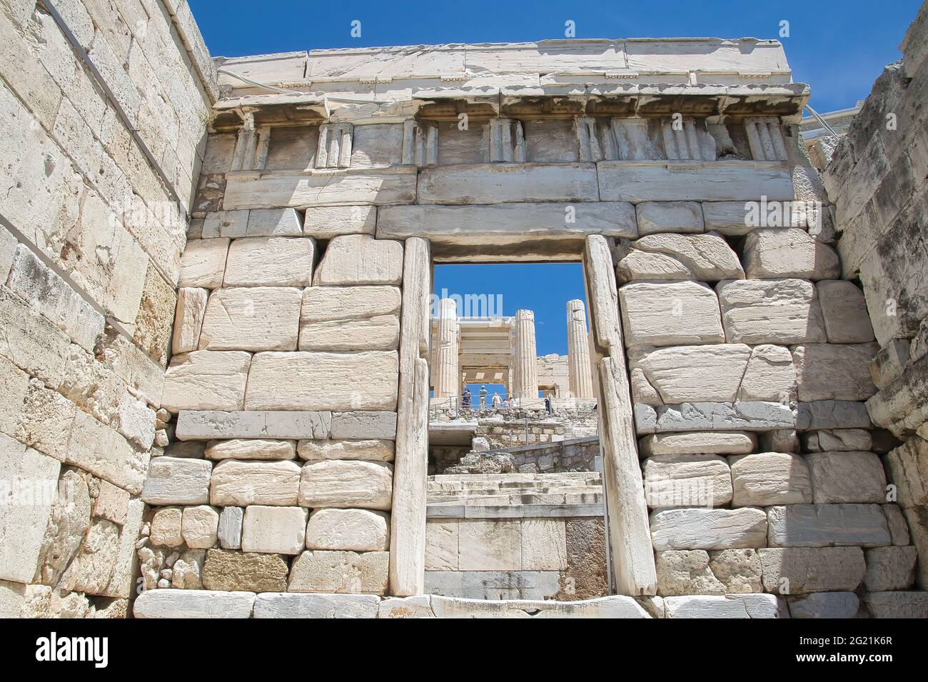 The Propylaea is the luxurious gate of the Acropolis to the Parthenon ...