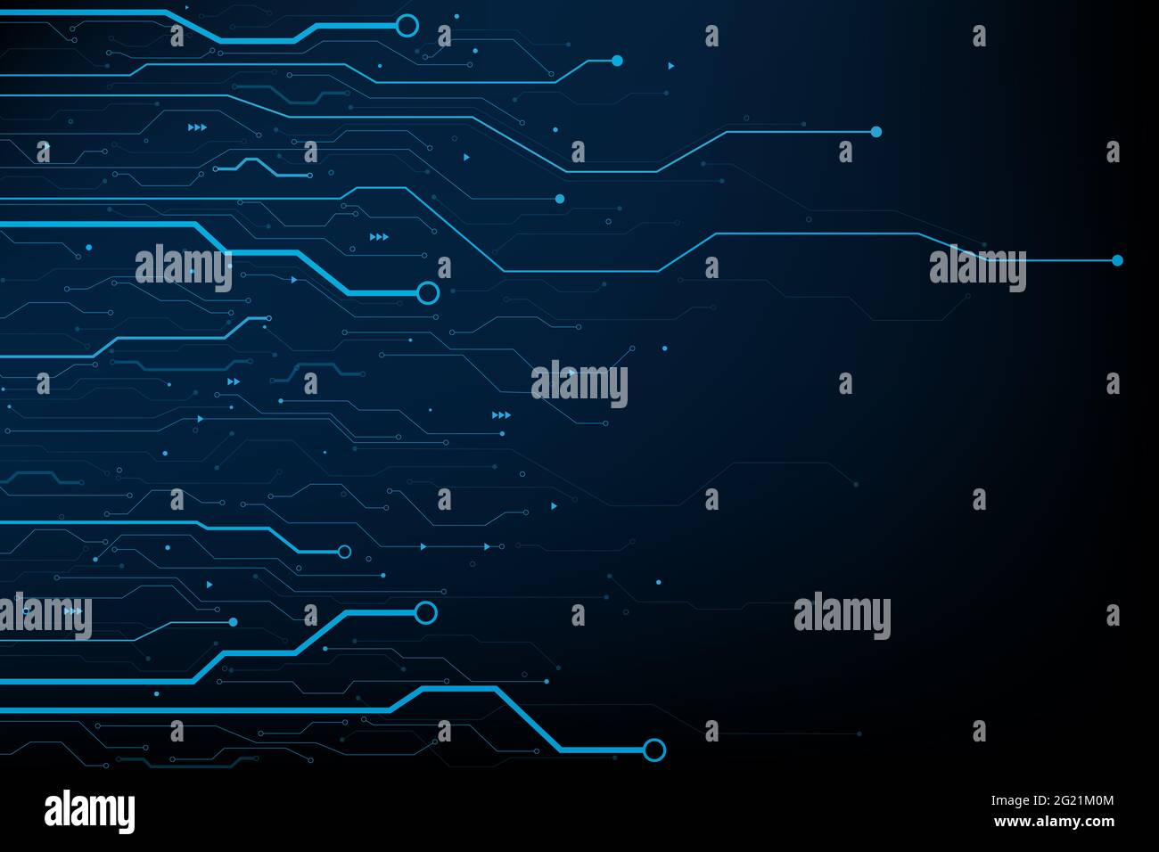 Abstract background electronic printed circuit board, with connection ...