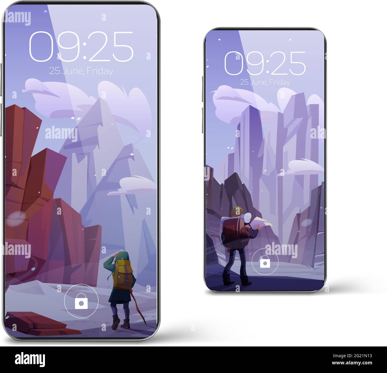 Cover page design landscape hi-res stock photography and images - Alamy