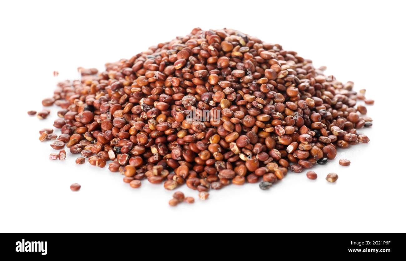 Healthy quinoa on white background Stock Photo - Alamy