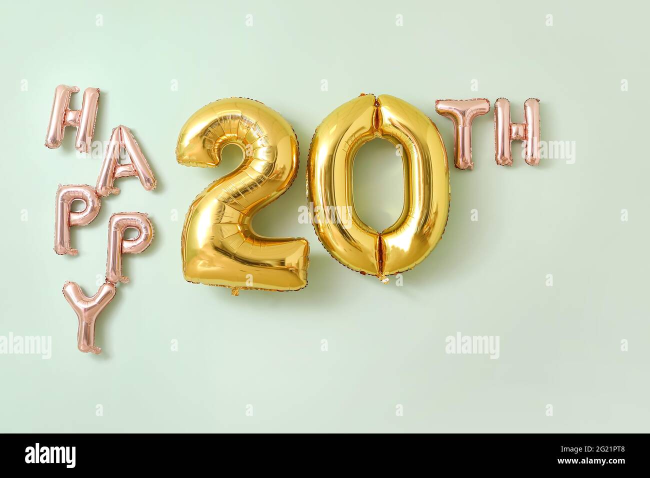 20th birthday balloons hi-res stock photography and images - Alamy