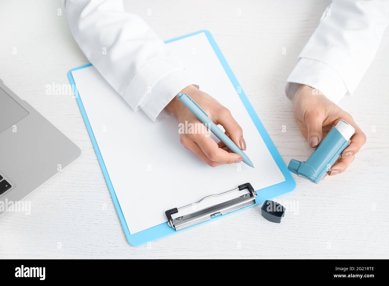 Female allergist working in clinic Stock Photo - Alamy