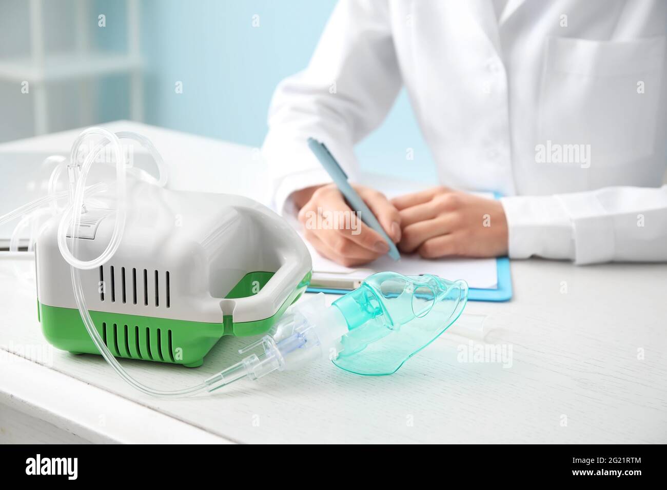 Female allergist working in clinic Stock Photo - Alamy