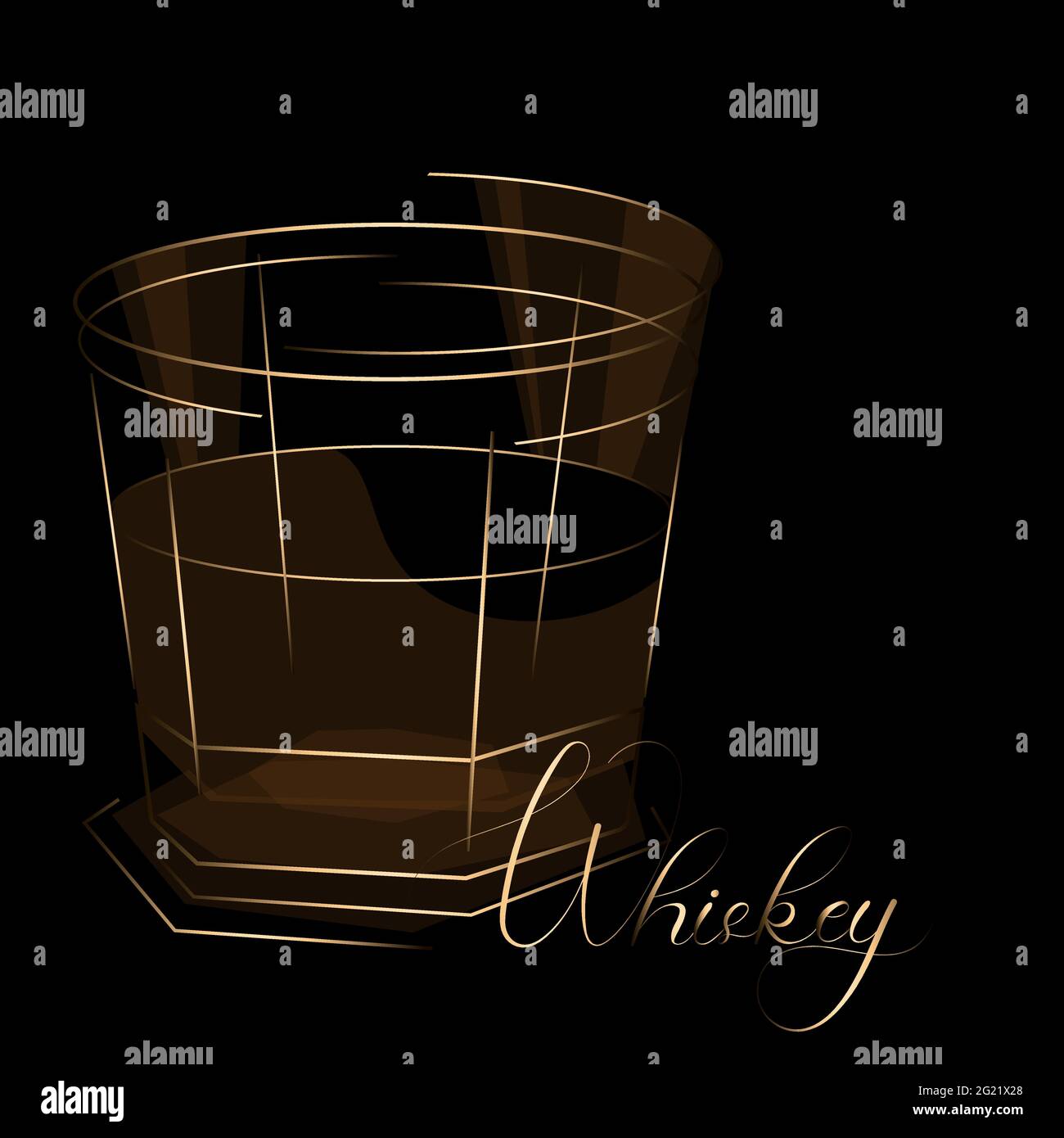 whiskey logo for the menu or wine list of a restaurant or bar 1 Stock ...