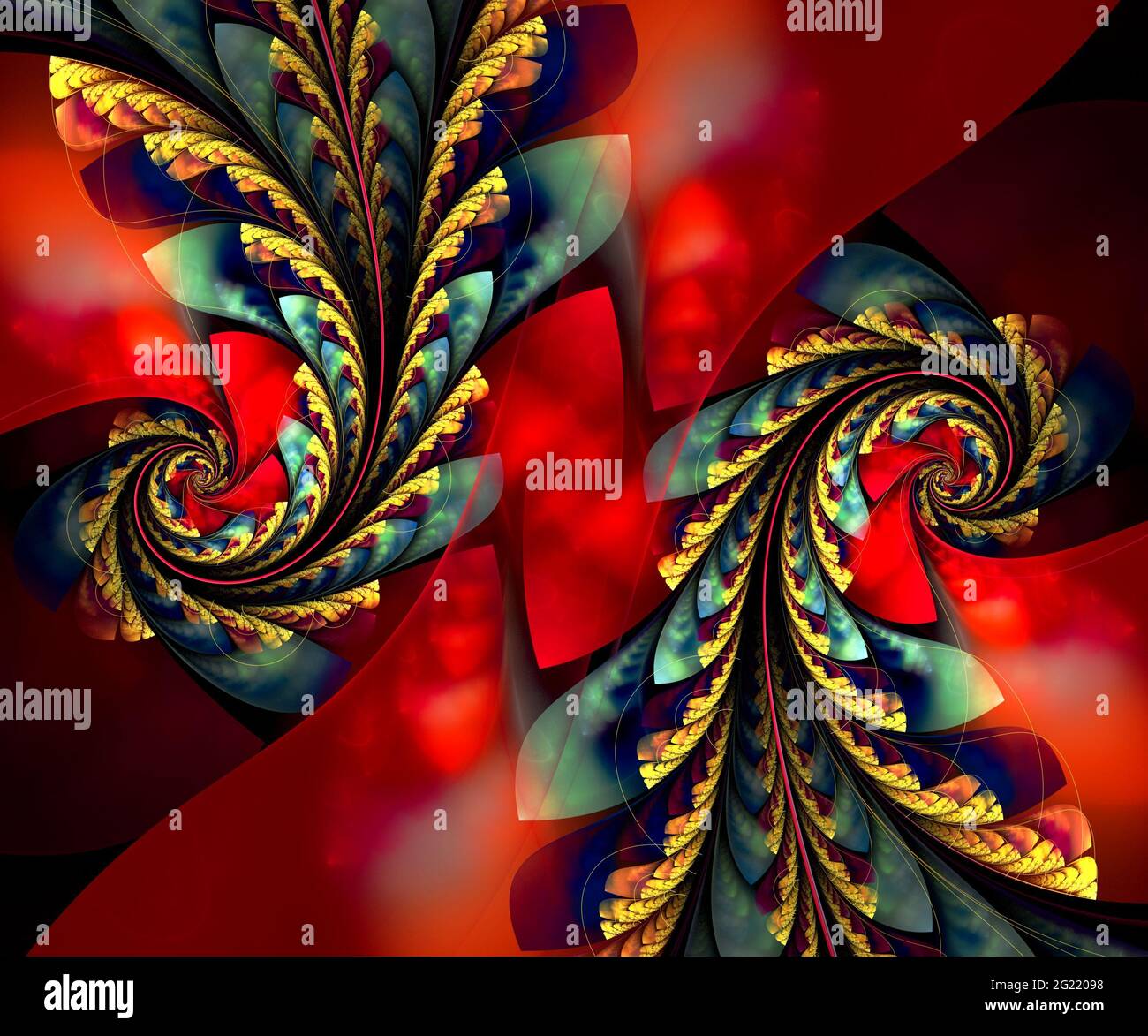 Computer generated fractal artwork for creative art,design and ...