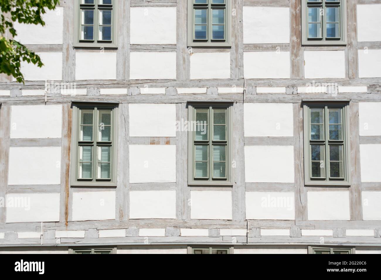 Halle, Germany. 02nd June, 2021. Window of the Francke Foundations in ...