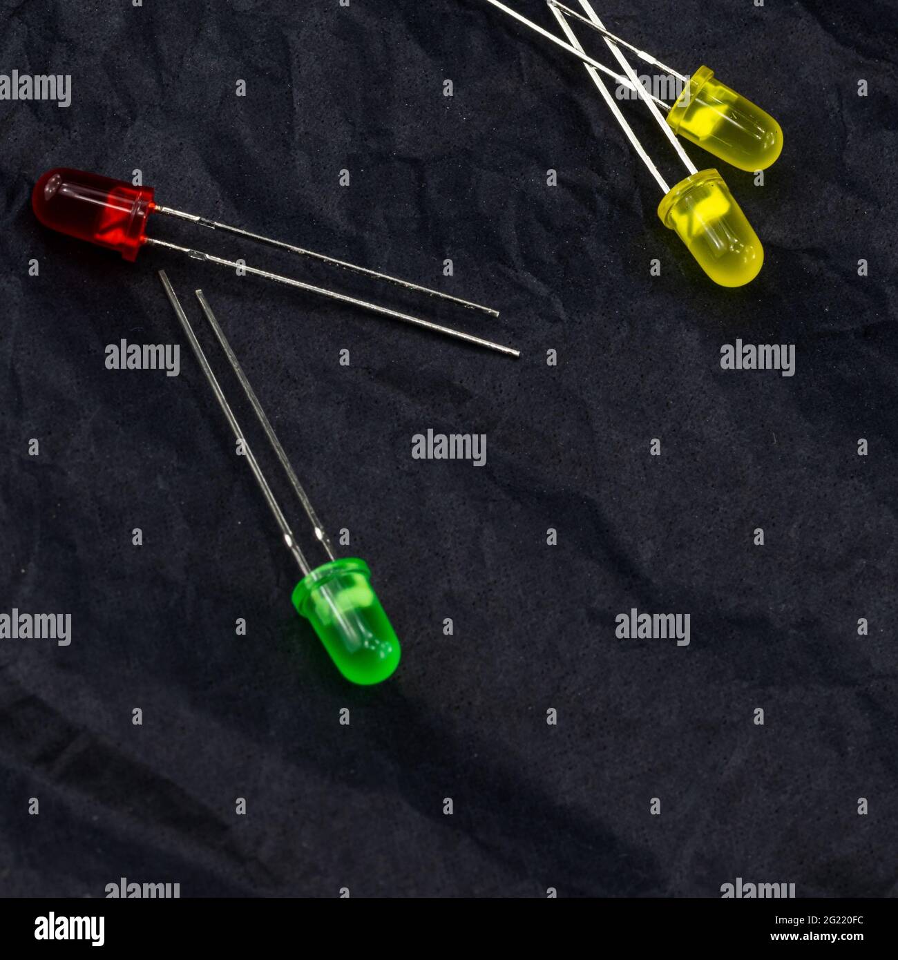 electronic led emitting, colored light scattered Stock Photo - Alamy