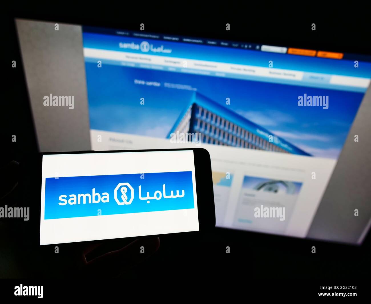 Samba bank logo hi-res stock photography and images - Alamy