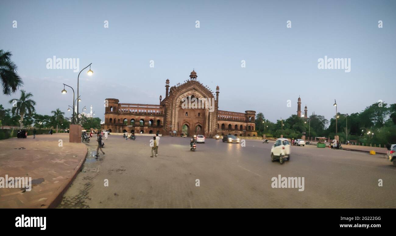 Bara imambara gate gate architecture hi-res stock photography and ...