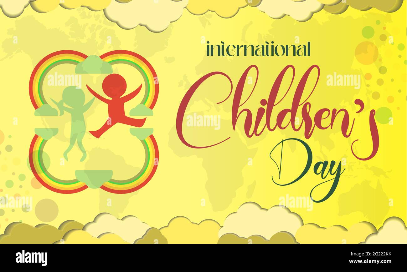 International Children's Day. Banner, Poster of Children Awareness ...