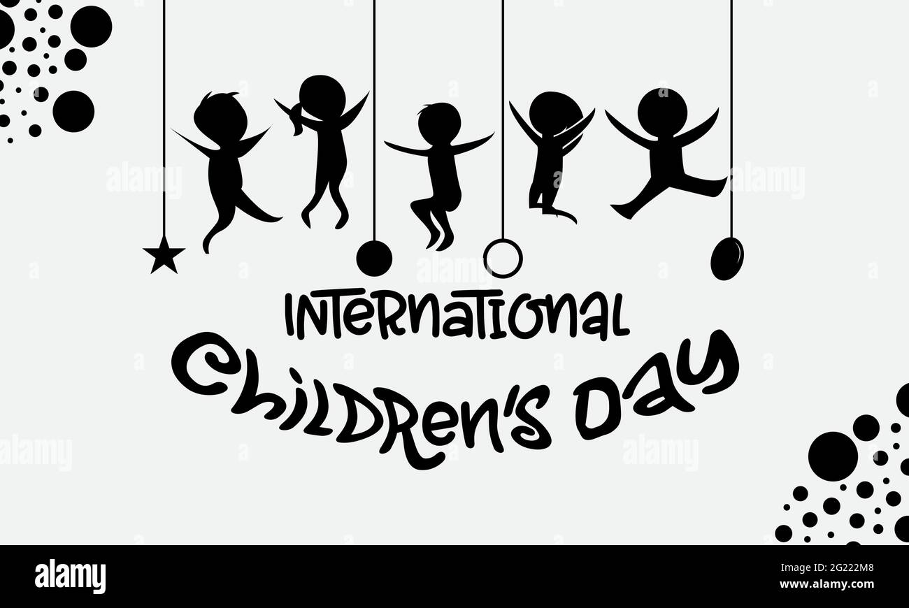 International Children's Day. Banner, Poster of Children Awareness ...